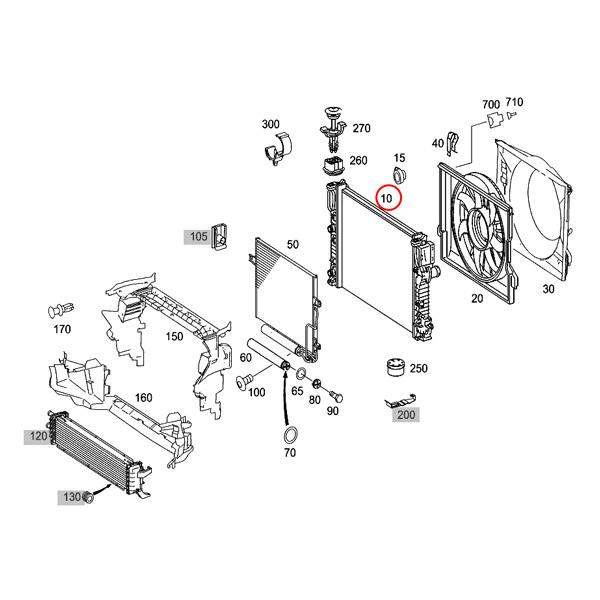 Mercedes-Benz 純正OEM MAHLE-BEHR製 ベンツ W211 W219 E240 E250 E280 E300 E320 ...