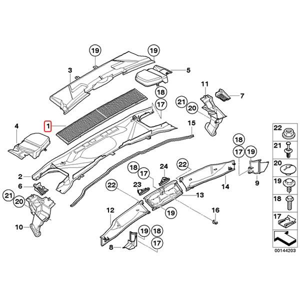 BMW 純正OEM MAHLE製 BMW X1/E84 ACフィルター/エアコンフィルター 64319313517 64316962551 ...