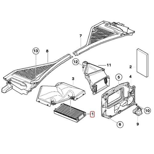 MANN BMW X5 X6 E70 E71 エアコンフィルター/キャビンフィルター 活性炭入り CUK29412 64316945586 ...