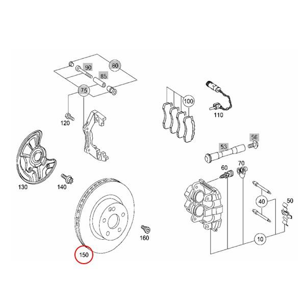 Metelli製 ベンツ W211 フロント ブレーキローター 左右セット 防錆仕様 2044212912 2114211412 ...
