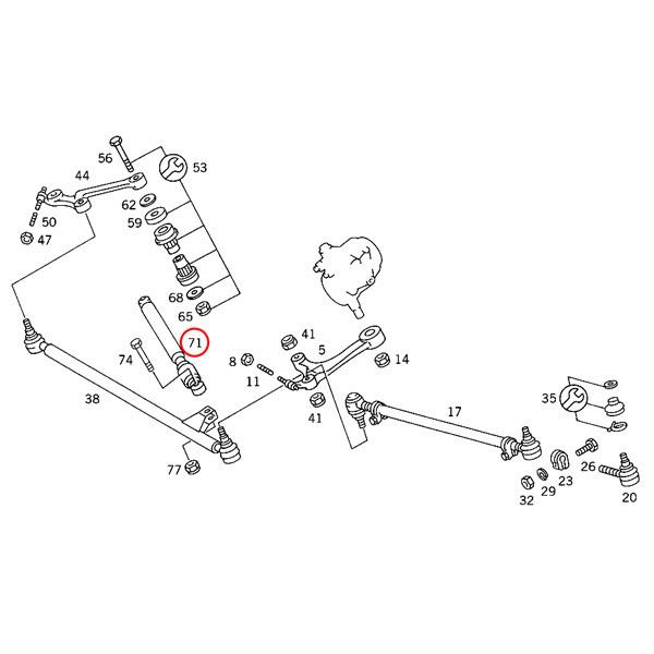 Mercedes-Benz MEYLE製 ベンツ W114 W115 200D 220D 240D 250C 250CE 280E 280C ...