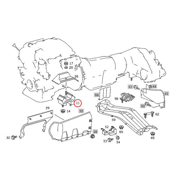 Mercedes-Benz MEYLE製 ベンツ W163 ML320 エンジンマウントブッシュ 片側 1632400217 : プロテック ...