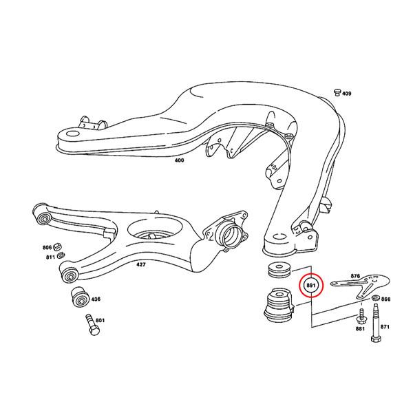 Mercedes-Benz MEYLE ベンツ R107 280SLC 350SLC 380SLC 450SLC 500SLC リア/リヤ ...