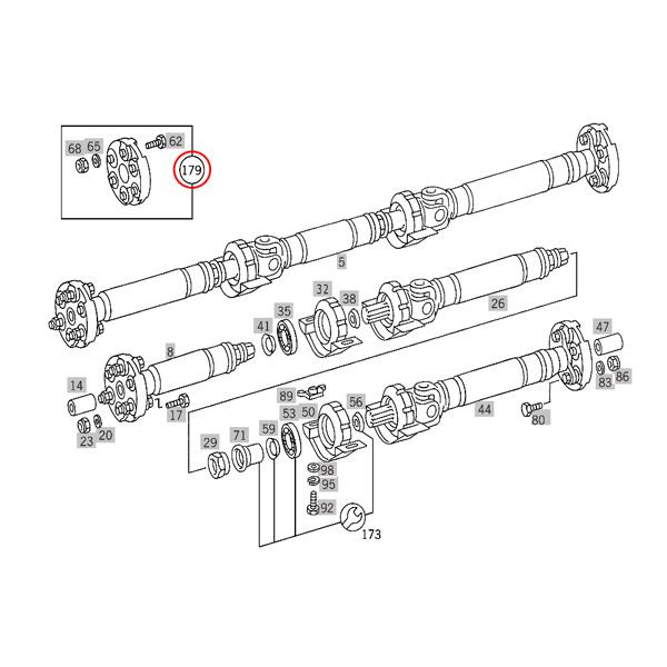 MEYLE製 ベンツ W124 W202 260E 300E 300TE C200 ジョイントディスク HD(強化版) 1244100815 ...
