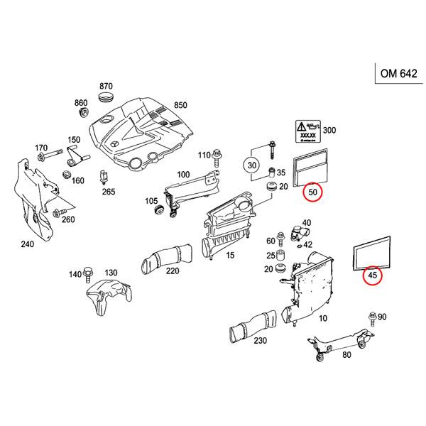 Mercedes-Benz MEYLE製 ベンツ W212 E350_BlueTEC エアフィルター/エアエレメント 左右セット ...