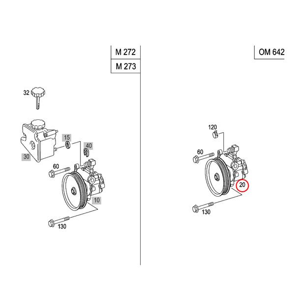 Mercedes-Benz MEYLE製 ベンツ W211 E320CDI パワーステアリングポンプ 0054660201 ...
