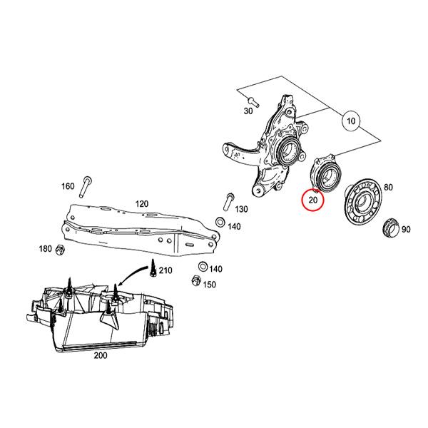 MEYLE製 ベンツ W213 S213 C238 A238 E200 E220d E250 E300 E350de E350e E400 ...