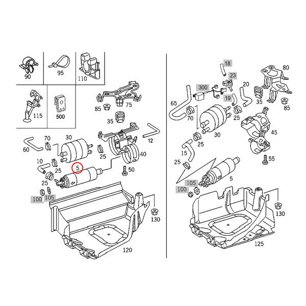 Mercedes-Benz マイレ製 ベンツ W220 S320 S350 S430 S500 S55AMG S600 燃料ポンプ/フューエル ...