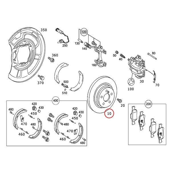 MEYLE製 ベンツ W216 CL550 リア/リヤ ブレーキディスク/ブレーキローター 左右 防錆 プラチナム仕様 2214231112 ...