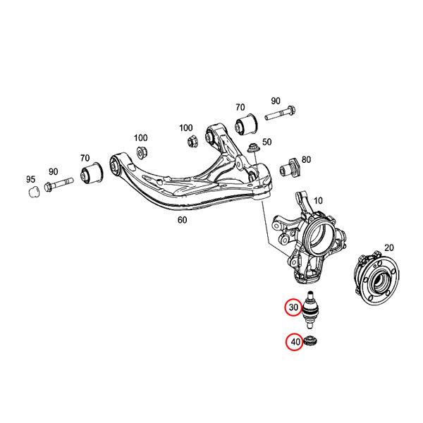 Mercedes-Benz マイレ製 ベンツ W167 GLE300D GLE350DE GLE350D GLE400D GLE300 ロア ...