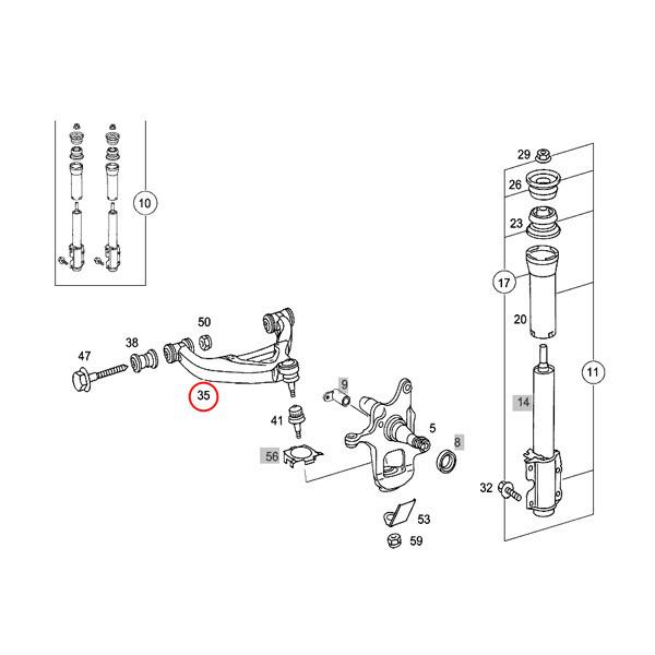 Mercedes-Benz MEYLE製 ベンツ Sprinter W903 W904 フロント ロアアーム 左側 HD(強化版 ...