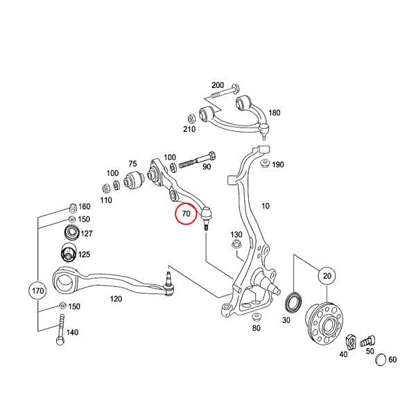 Mercedes-Benz MEYLE製 ベンツ W221 S600 S63AMG フロント ロアアーム/コントロールアーム 右側 ...