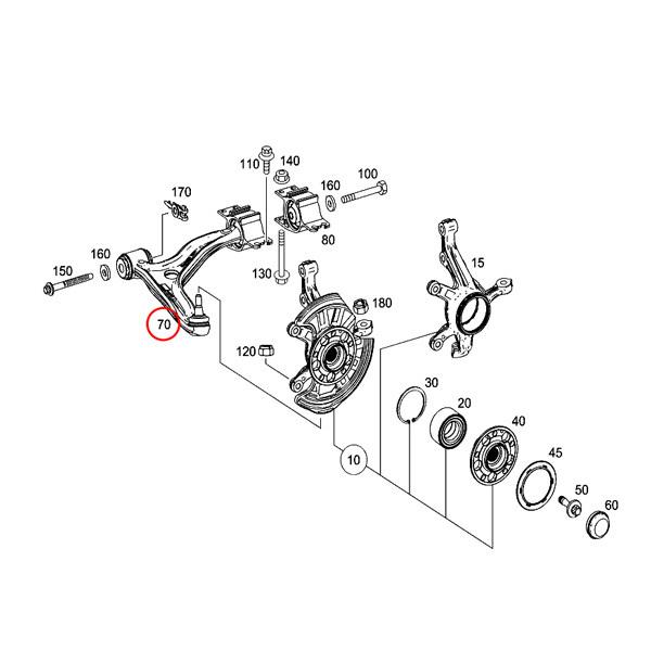 MEYLE製 ベンツ W176 A180 A250 4MATIC フロント ロアアーム/コントロールアーム 右側 2463304800 ...