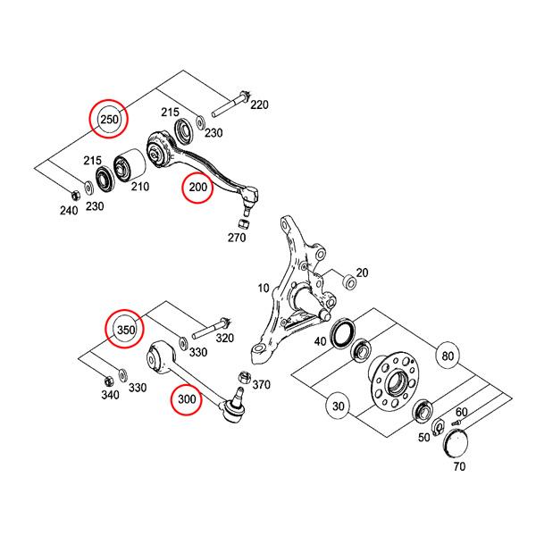 Mercedes-Benz マイレ製 ベンツ W204 C180 C200 C250 C300 C350 フロント 足回り 左右6点セット ...