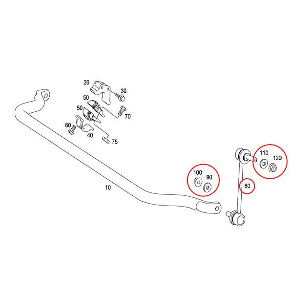 MEYLE製 ベンツ W251 R350 R500 R550 R63AMG フロント スタビライザーリンク/スタビリンクロッド 片側 ...