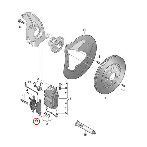 Audi（アウディ） マイレ製 A6 4A/C8 A7 4K フロント ブレーキパッド PD.ver 8W0698151AQ ...