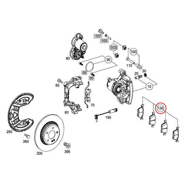 MEYLE製 ベンツ X253 GLC200 GLC220d GLC250 GLC350e リア/リヤ ブレーキパッド 左右 PD.ver ...