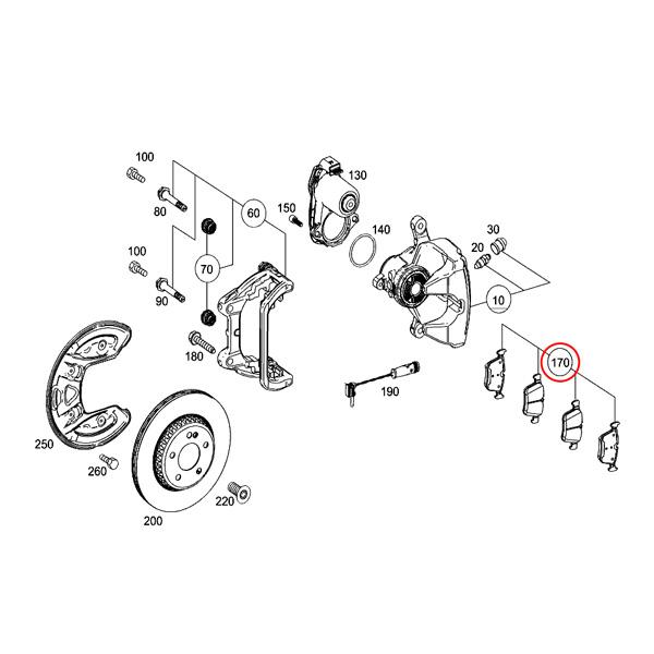 Mercedes-Benz マイレ製 ベンツ C257 CLS220d リア/リヤ ブレーキパッド/ディスクパッド 左右セット PD.ver ...