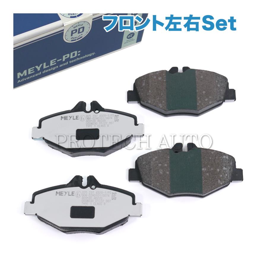 Mercedes-Benz マイレ製 ベンツ W211 E320 E320CDI E350 フロント ディスクブレーキパッド PD.ver ...