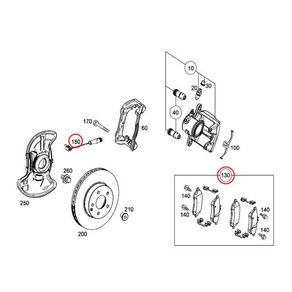 Mercedes-Benz MEYLE製 ベンツ W212 E250 E300 E350 E400 フロント ブレーキパッド PD.ver ...