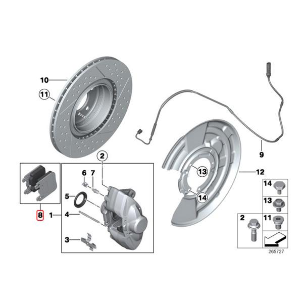 BMW マイレ製 BMW F20 116i 118d 118i 120i M135i M140i リア ブレーキパッド 左右 PD.ver M ...