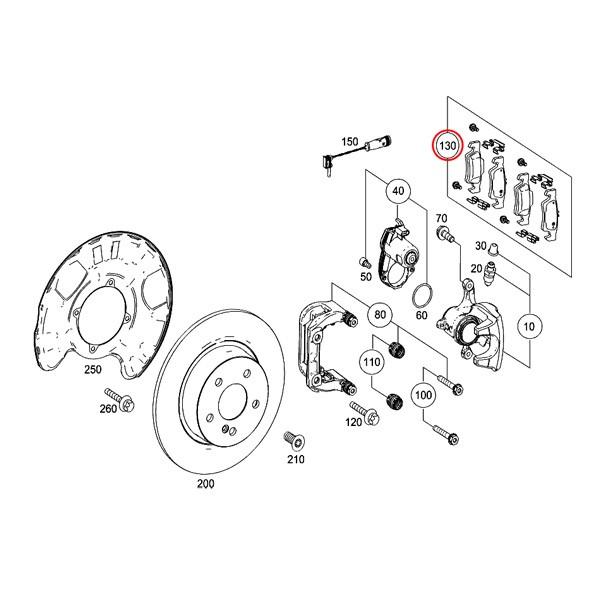 Mercedes-Benz MEYLE製 ベンツ W166 ML350 BlueTEC ML63AMG リア ブレーキパッド 左右 PD版 ...