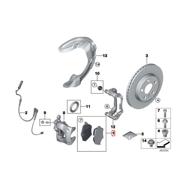 MEYLE製 BMW F46 218d 218i 220i フロント ブレーキパッド/ディスクパッド 左右セット PD.ver ...