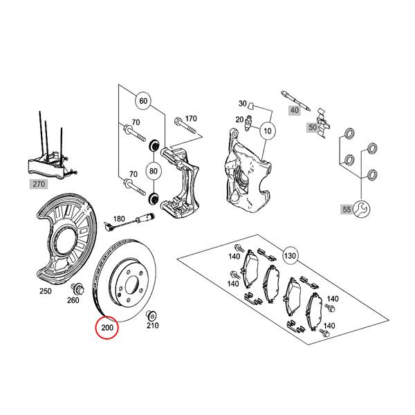 Mercedes-Benz MEYLE製 ベンツ W246 B180 フロント ブレーキディスク/ブレーキローター 左右セット 防錆仕様 ...