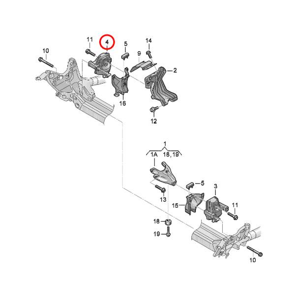Audi MEYLE製 AUDI アウディ A6 4G/C7 2011〜2018年式 エンジンマウント 右側 4G0199381LA ...
