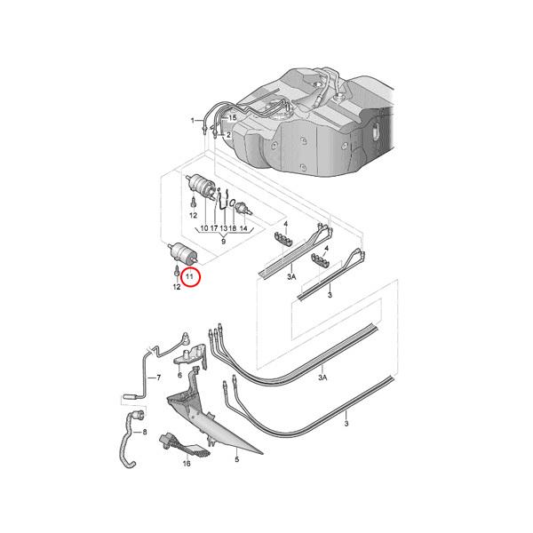 マイレ製 VW フォルクスワーゲン FOX フォックス 5Z LUPO ルポ 6X/6E 燃料フィルター 6N0201511B ...
