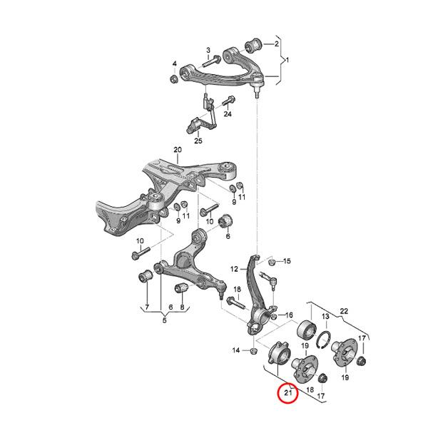 MEYLE製 VW フォルクスワーゲン トゥアレグ 7P 2010〜2018年式 ホイールハブベアリング/アンギュラベアリング 片側 ...
