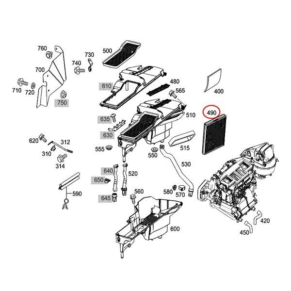 Mercedes-Benz MEYLE製 ベンツ Gクラス W463 G500 G550 ACフィルター/エアコンフィルター 活性炭入り ...