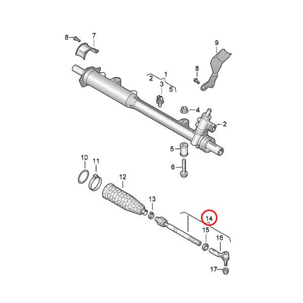 フォルクスワーゲン MEYLE製 VW TOUAREG トゥアレグ 7P 2010〜2018年式 ステアリングタイロッド ASSY 左側 ...
