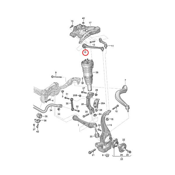 Audi（アウディ） MEYLE製 A8 4H/D4 2009〜2018年式 フロント アッパーアーム 前用 左側 HD(強化版 ...