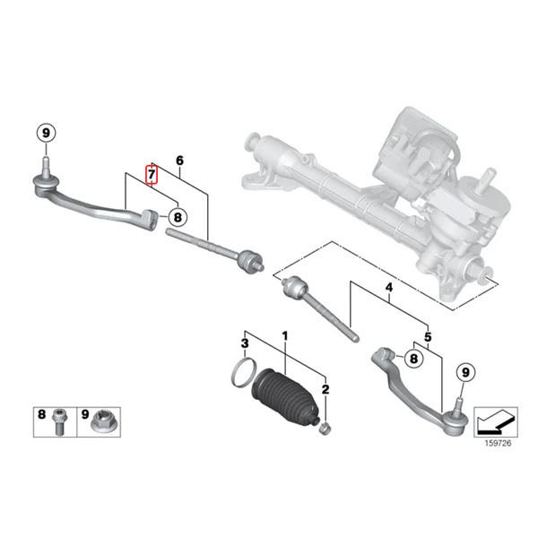 MEYLE製 BMW MINI ミニ R56 JCW クーパー Cooper クーパーS CooperS ワン One ステアリン ...
