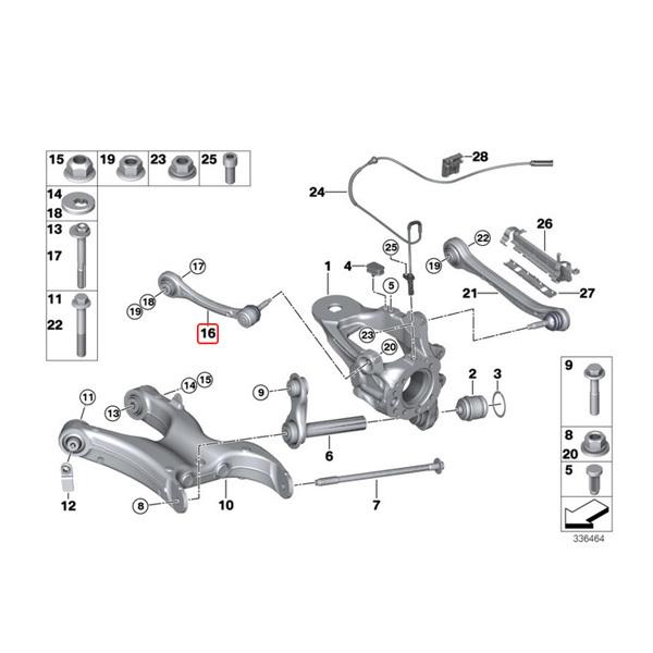 マイレ BMW X5/E70 3.0si 4.8i X5M xDrive30i 35d 35i 48i 50i リア ガイドアーム 右側 ...