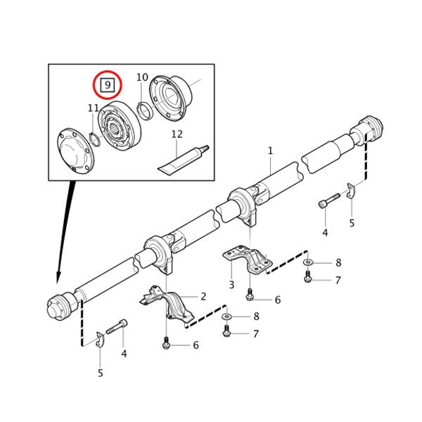 MEYLE製 VOLVO ボルボ S40 544 S60 384 フロント側 プロペラシャフト リペアキット AWD用 30651769 ...
