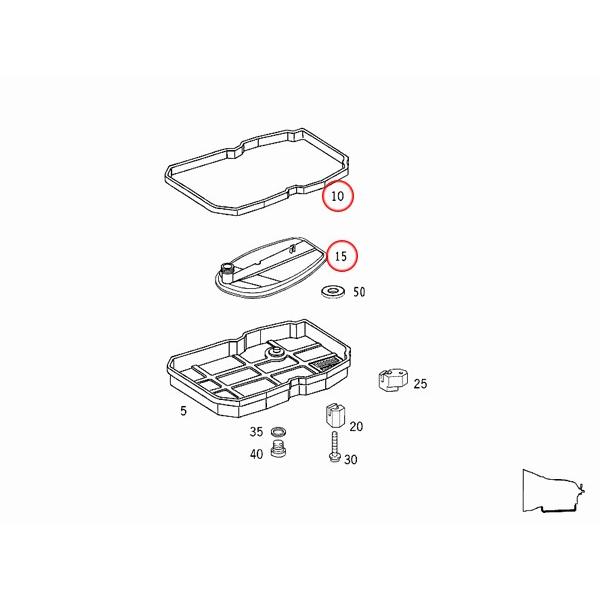 MEYLE製 ベンツ W202 W203 W204 ATフィルター＆ガスケット 722.6 1402770095 1402710080 ...