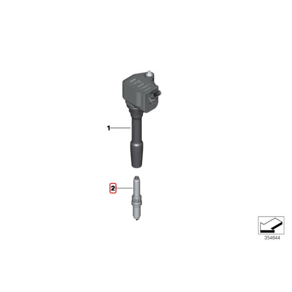 純正OEM NGK製 BMW F40 F44 F45 F46 118i 218i 220i M235ixDrive スパークプラグ/点火プラグ 12122455258 12120046646 ...