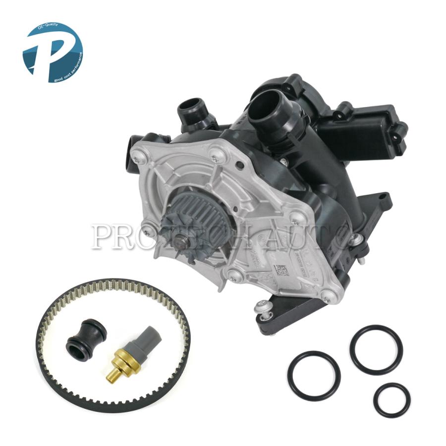 Audi AUDI アウディ A1 8X GB A3 8V A4 8K/B8 8W/B9 ウォーターポンプASSY 水温センサー＆ベルト付き 06K121011B 06L121111G ...