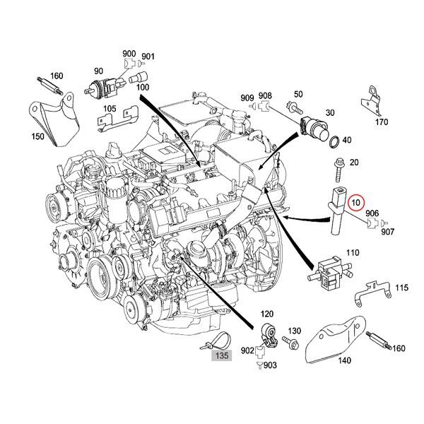 Mercedes-Benz（メルセデス・ベンツ） OEM品 ベンツ W463 W639 W251 W414 クランク角センサー ...