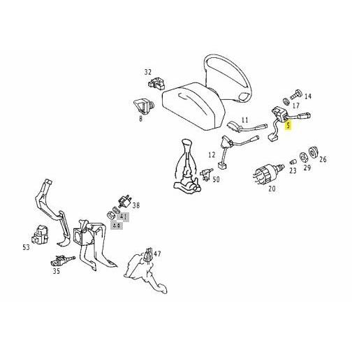 ベンツ CLK A208 C208 ターンシグナルスイッチ/ウインカースイッチ 2085450010 CLK320 CLK200 : プロ ...