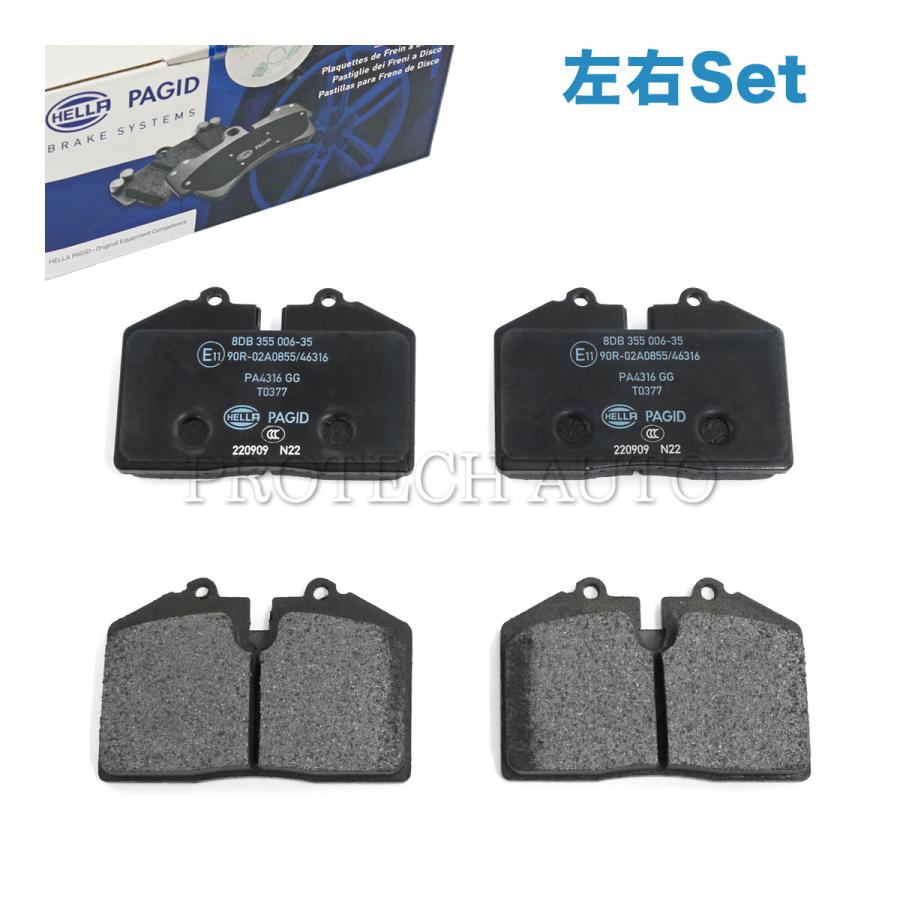 PORSCHE PAGID製 Porsche ポルシェ 911 930 964 993 ブレーキパッド 左右セット 93035193700 ...