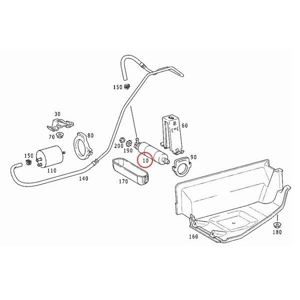 純正OEM ベンツ W140 W220 W124 W210 C140 W215 R129 R170 W463 燃料ポンプ 0004707894 ...