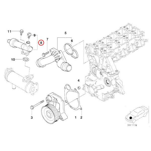 BMW BMW E87 116i サーモスタット 95℃ 開弁式 コネクター/センサーなし N45 エンジン用 11517500597 ...
