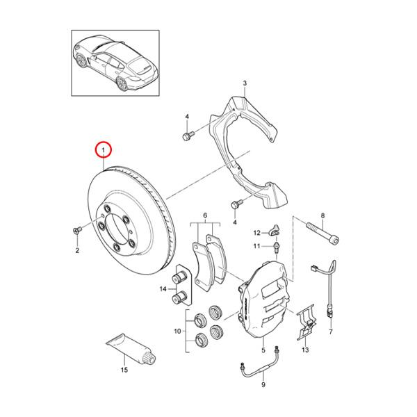 PORSCHE マイレ製 Porsche Panamera 970 971 リア ブレーキローター 左右 防錆 プラチナム仕様 97035240300 298615601A ...
