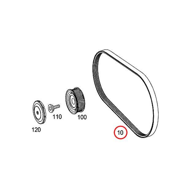 Mercedes-Benz ベンツ W212 S212 C207 E250 ベルトテンショナー＆アイドラプーリー＆ファンベルト M271 ...