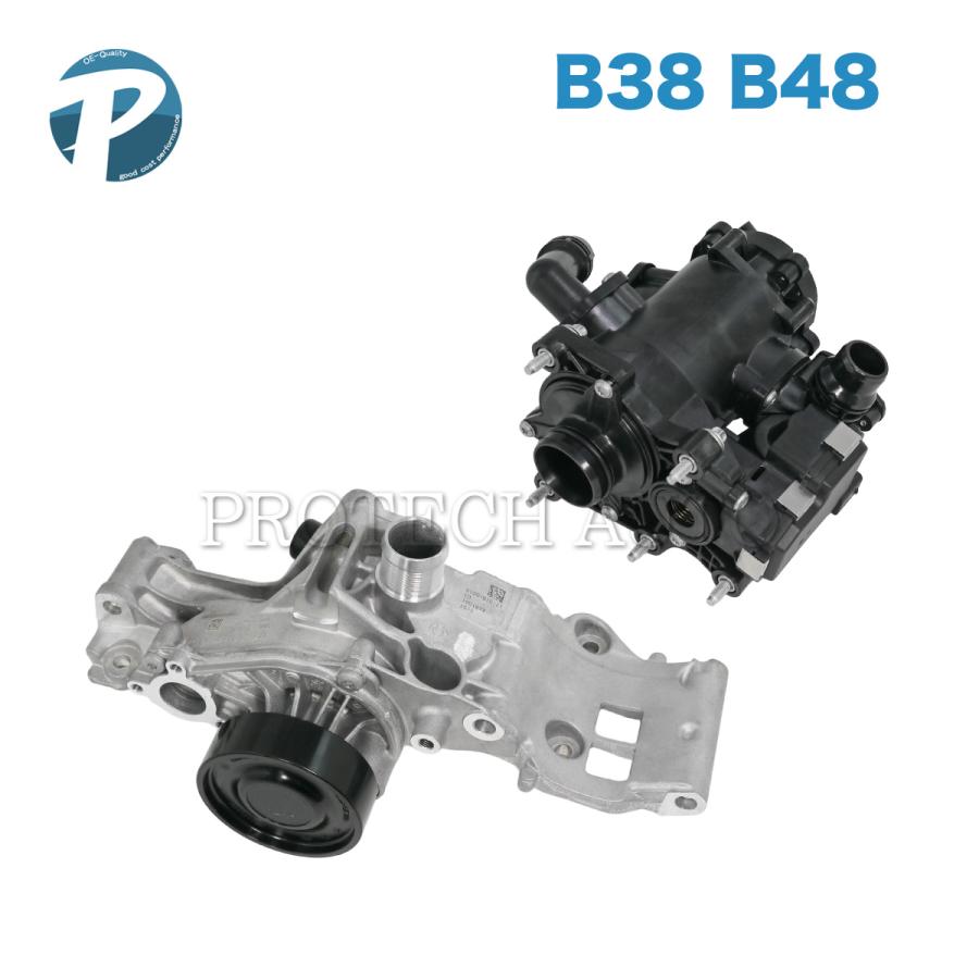 BMW F40 118i M135ixDrive ウォーターポンプASSY キャリア付き＆サーモスタット 11518631940 ...