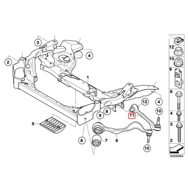 BMW E90 E91 E92 E93 フロント コントロールアーム ロアアーム左右 31126770849 31126763699 ...