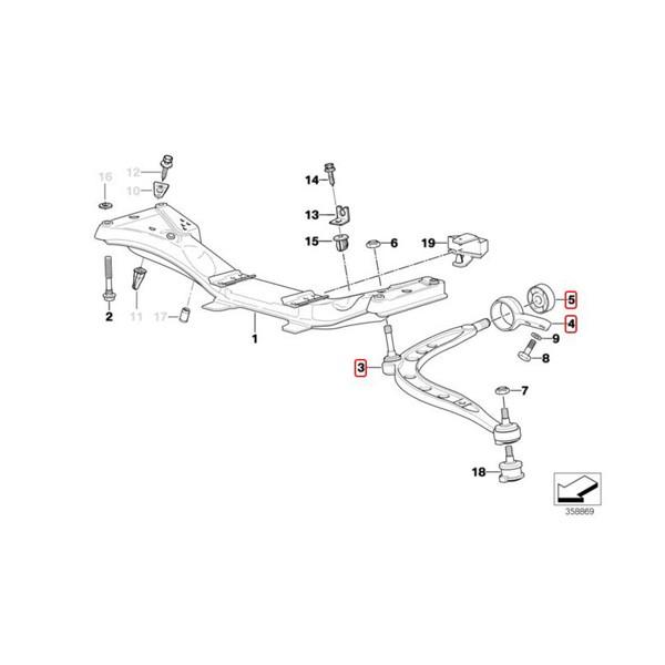 BMW E36 320i 325i 328i ロアアーム＆ブッシュ＆ハウジング 左右セット 31126758513 31126758514 ...